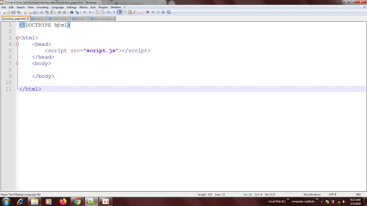 22. JAVASCRIPT TUTORIAL - String Properties and method.