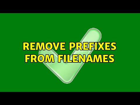 Remove prefixes from filenames (2 Solutions!!)