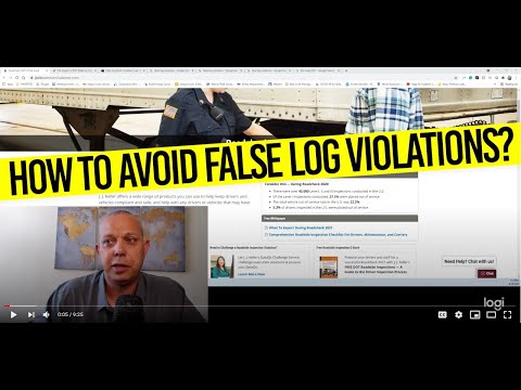 How to avoid false log violations? Driver to driver advise.