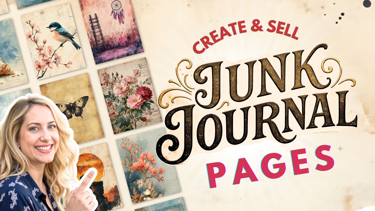 Create Junk Journal Pages to Sell on Etsy