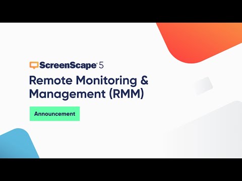 New Feature: Remote Monitoring and Management (RMM)