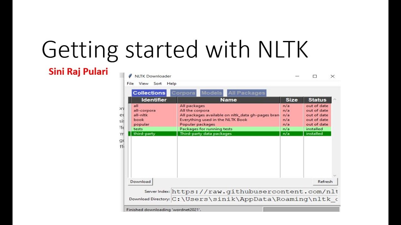 NLP - Getting Started With Natural Language Processing Tool Kit (NLTK Package)