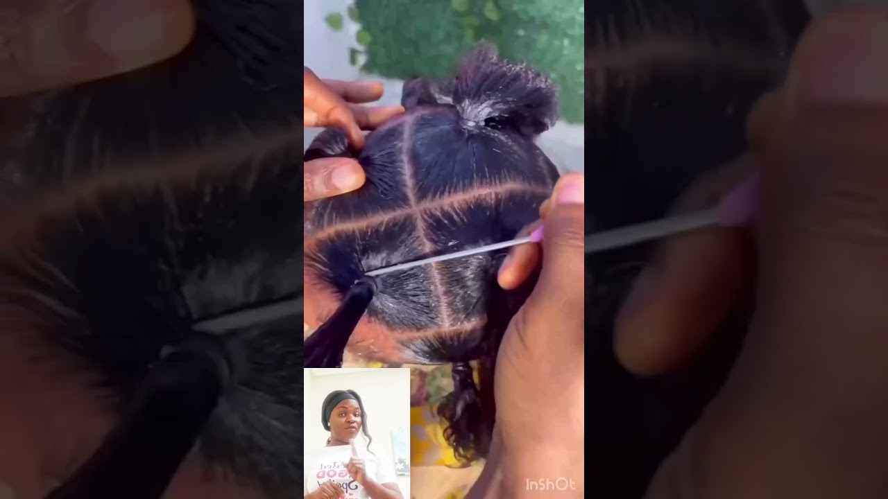 How to braid this lovely hairstyle #shortsviral #braids #hairstyles #knotlessbraids tutorial