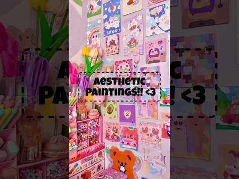 Aesthetic Paintings you must try Pt.4!! 🖌🎆 #shorts #painting #art