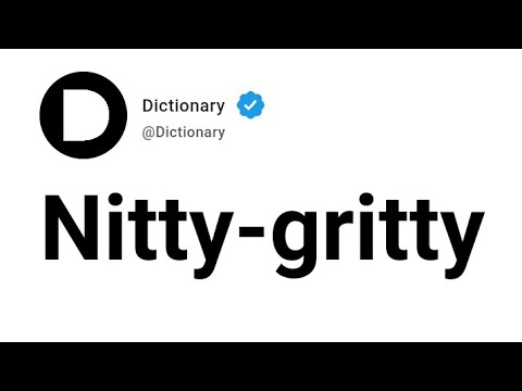 Nitty-gritty Meaning In English