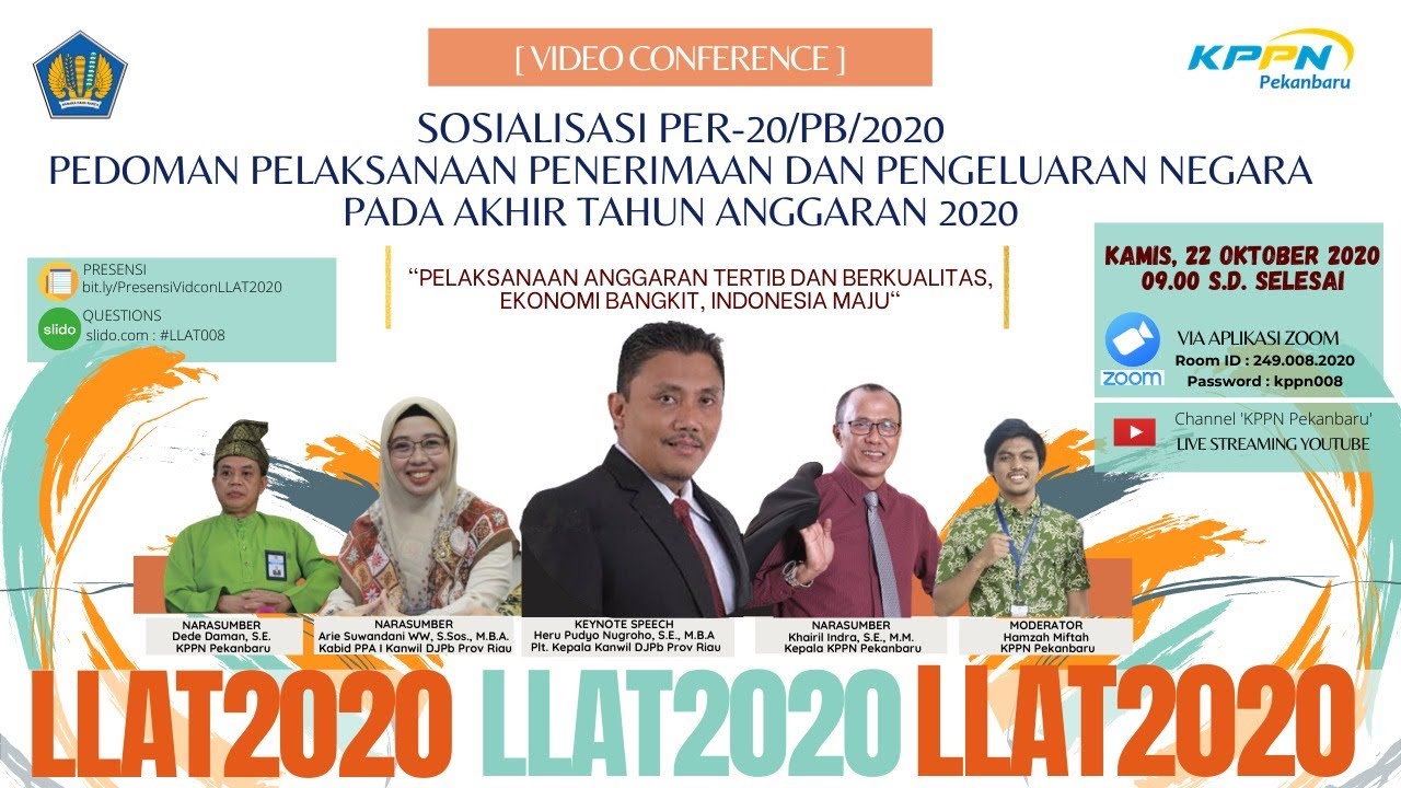 Sosialisasi PER-20/PB/2020 tentang Langkah Langkah Akhir Tahun Anggaran (LLAT) 2020