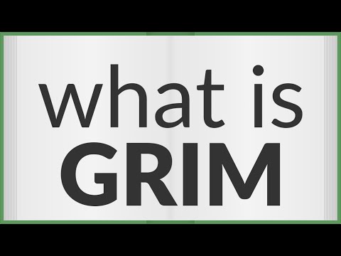 Grim | meaning of Grim