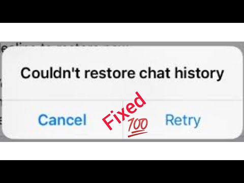 How to fix Cloud not Restore whats App Chat History from iCloud on iphone in ios 14