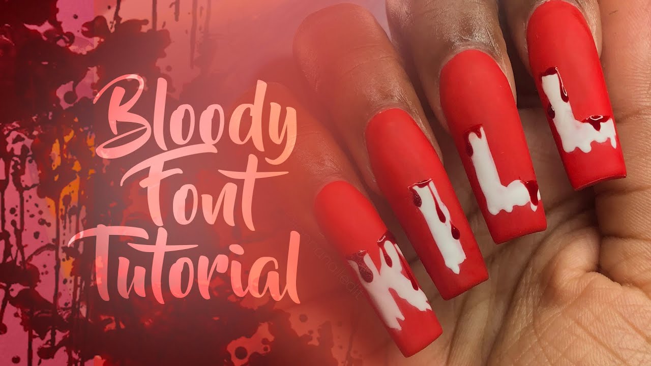 WATCH ME WORK | Bloody Font Tutorial