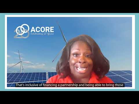 What's Your Vision: Constance Thompson, American Council on Renewable Energy (ACORE)