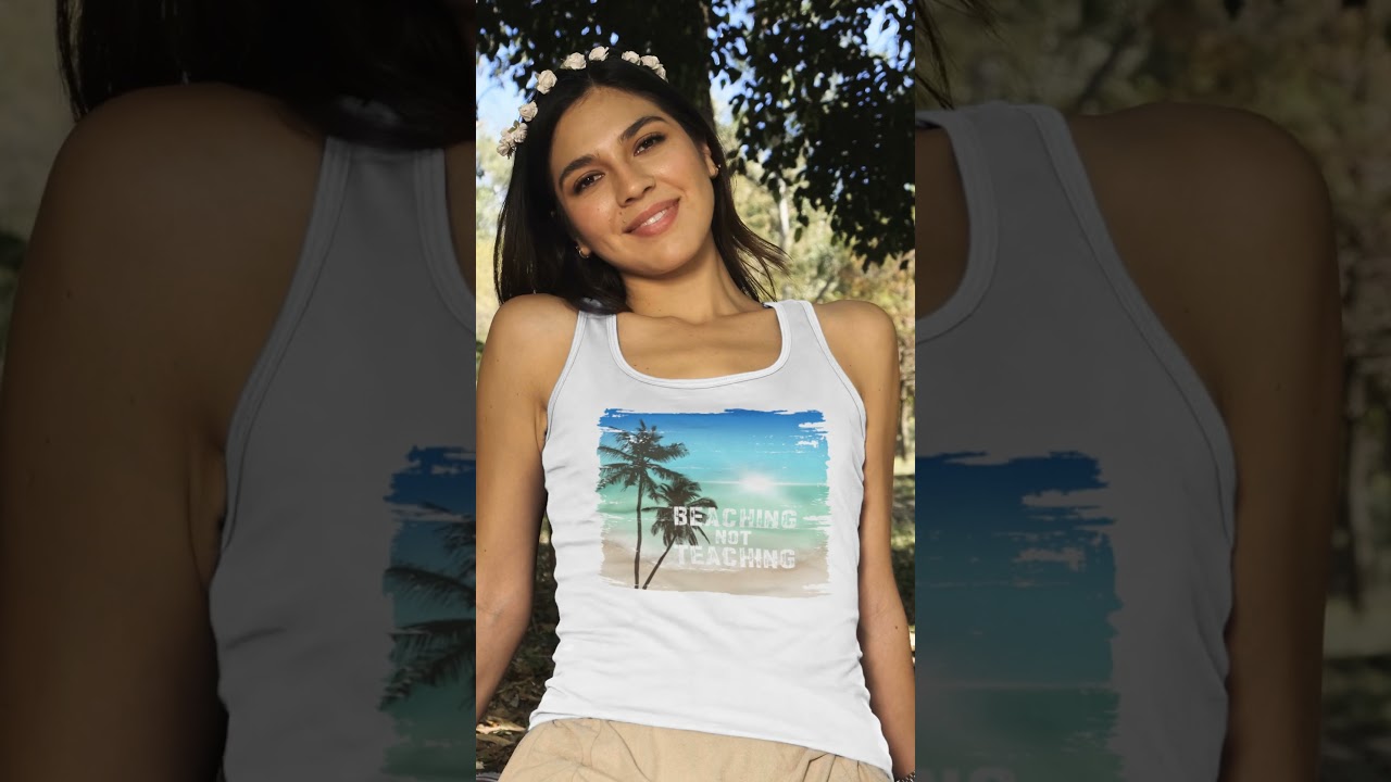 Beaching Not Teaching PNG - End of School Teacher Gift for DIY Sublimation  or DTF