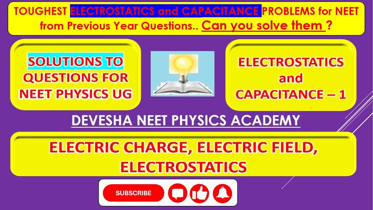 #NEET #Physics #Solutions #Electrostatics -1 Q3 - 8 Ques link - https://youtu.be/mJerOxV6rLo