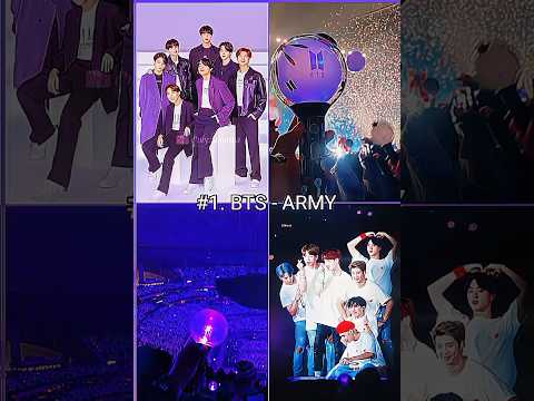 Top 10 most powerful K-pop fandom!โจ #bts #blackpink #kpop #fandom #growth