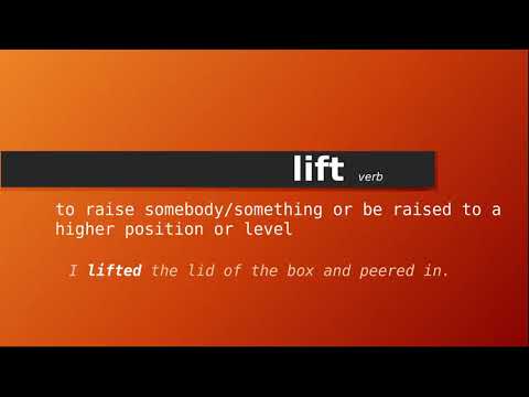 lift , Meaning of lift , Definition of lift , Pronunciation of lift