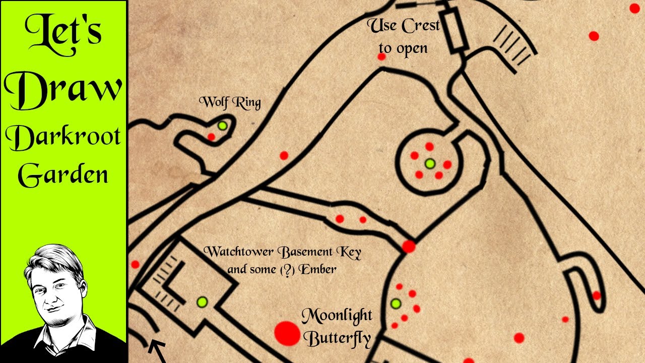 Darkroot Garden // Let's Draw Dark Souls maps from memory  - Part 11