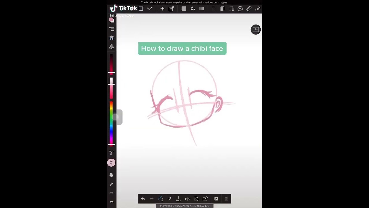 How to draw a chibi face tutorial i found on Pinterest (NOT MINE!!)