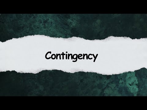 How to pronounce word "CONTINGENCY" | Word Meaning | American Accent