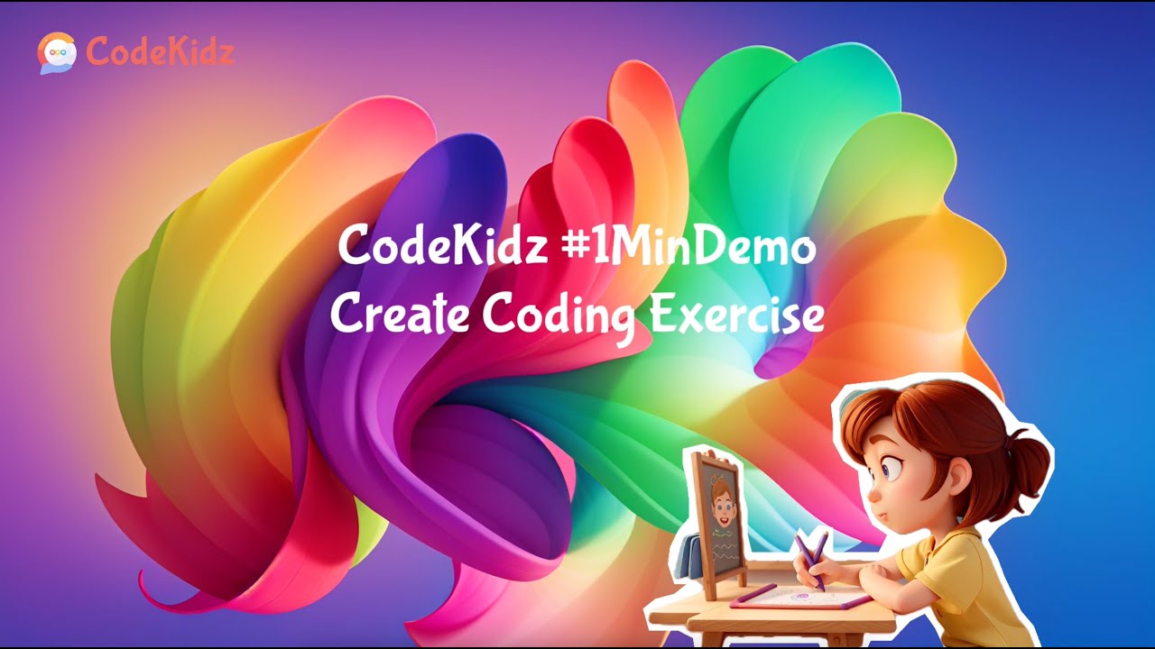 CodeKidz #1MinDemo Create Coding Exercise