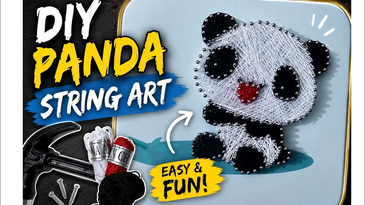DIY | Panda - String Art 