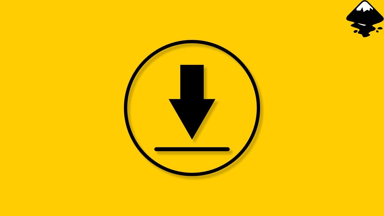 Create a Download Icon in Inkscape
