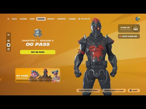 Fortnite OG: Chapter 1 - Season 2 Battle Pass (Full Showcase)