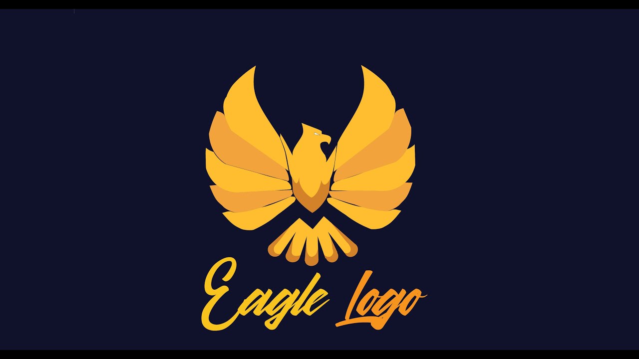 Minimalist logo design illustrator | illustrator tutorial | Eagle Logo design | cyber tech
