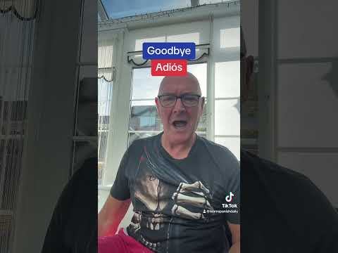 Learn Spanish - #shorts - GOODBYE in Spanish - #Youtubeshorts - Spanish Lessons