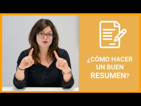 Cómo hacer un resumen