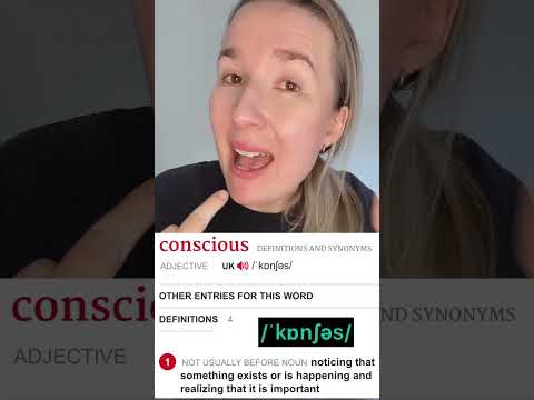 Pronounce CONSCIOUS with me! #englishpronunciation #shorts