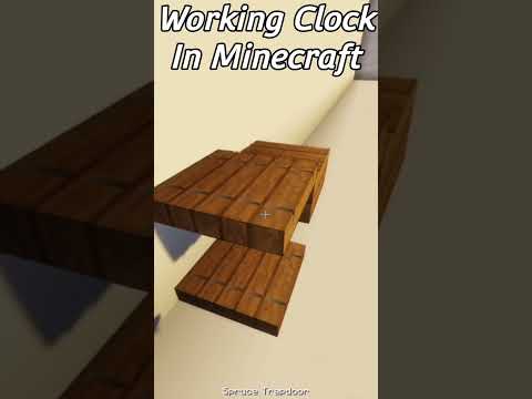 Working Clock In Minecraft! | #Shorts