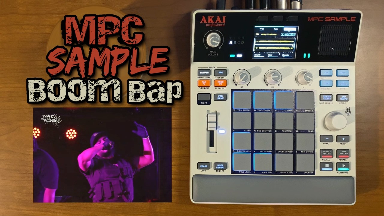 Making a Boom Bap Beat on the MPC Sample!