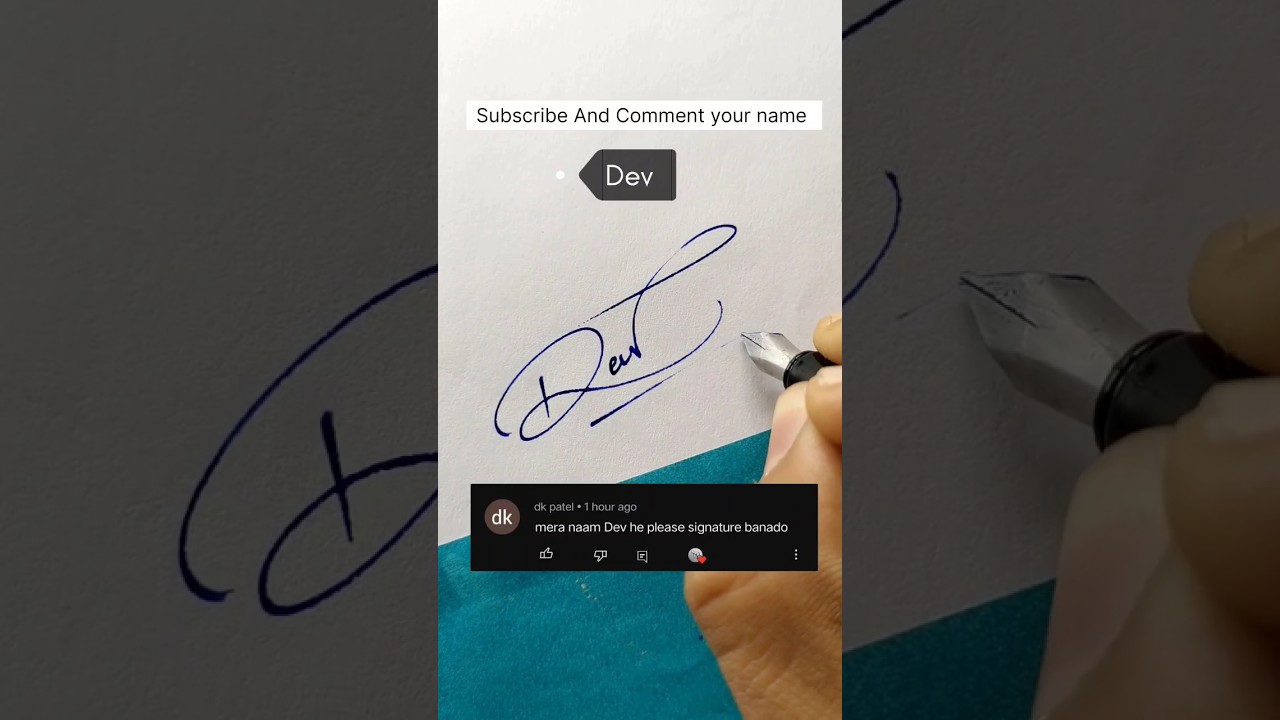 Stylish ❤️ Dev Signature Style #signature_pro #signature #ytviral #ytshorts