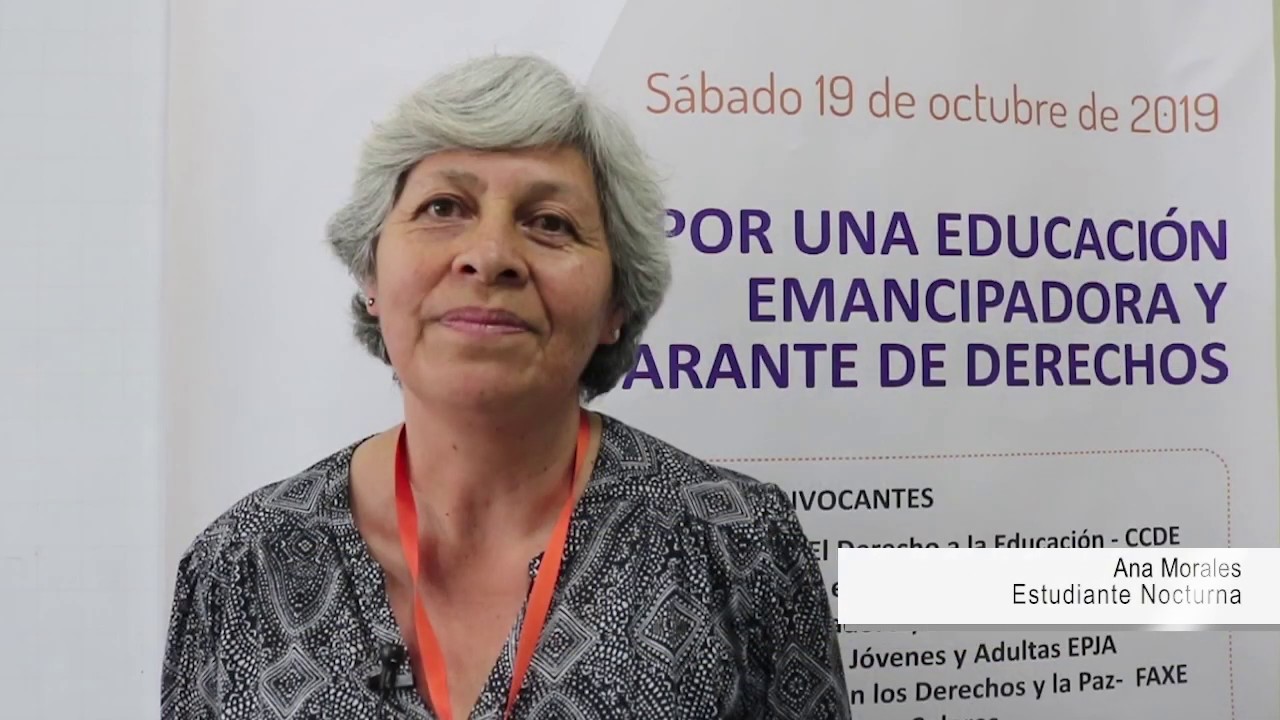 Ana Morales (Encuentro de Estudiantes de EPJA)
