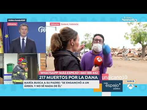 Una víctima de la DANA en Valencia que no encuentra a su padre reivindica a Francisco Franco