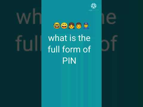 FULL FORM OF PIN
