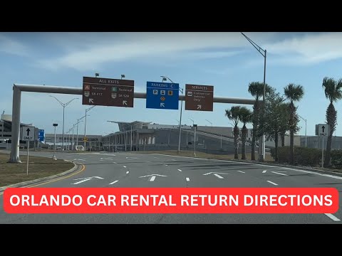 Orlando Airport (MCO) Car Rental Return Driving Directions to Terminals A, B, C