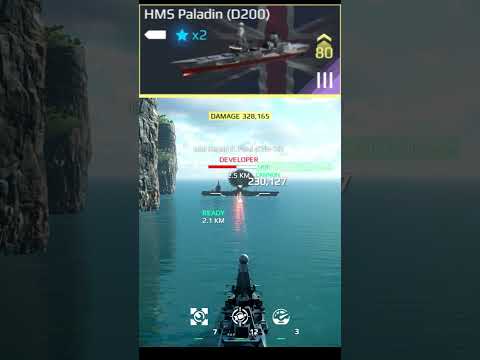 New Paladin - Destroyer + (3x) HyFly2Nuke - Missile Damage Test #modernwarships