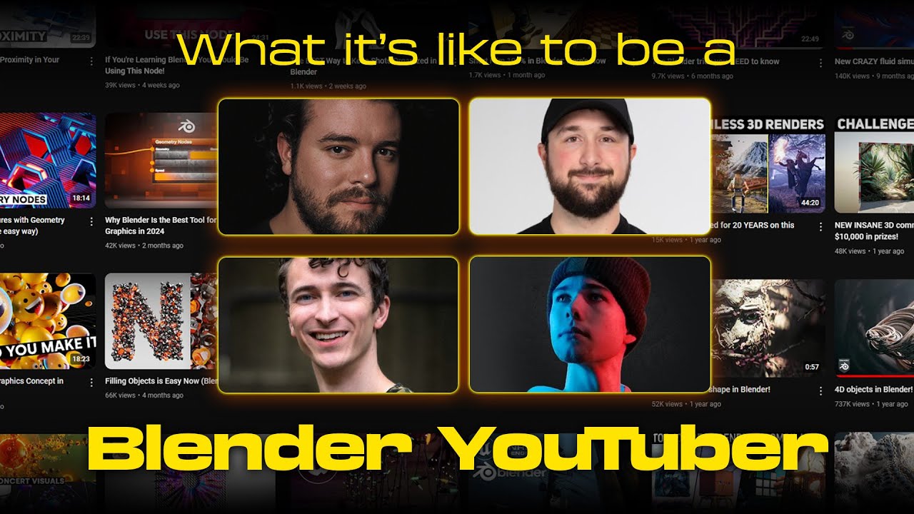 The State of Blender YouTube ft. Ducky 3D, Bad Normals, and Riley Brown - Denoise S2 E4