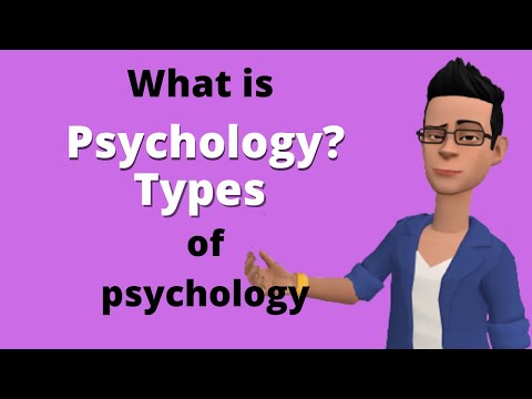 What is PSYCHOLOGY. Types of psychology | ANIMATED