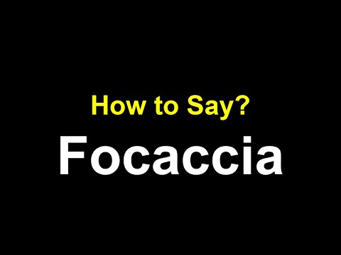 How to Pronounce Focaccia – Correct Pronunciation