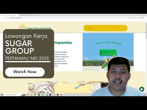 Lowongan Kerja Perkebunan & Pertaninan Sugar Group Companies || Mei 2023