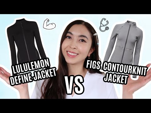 Lululemon Define Jacket VS Figs Contourknit Jacket