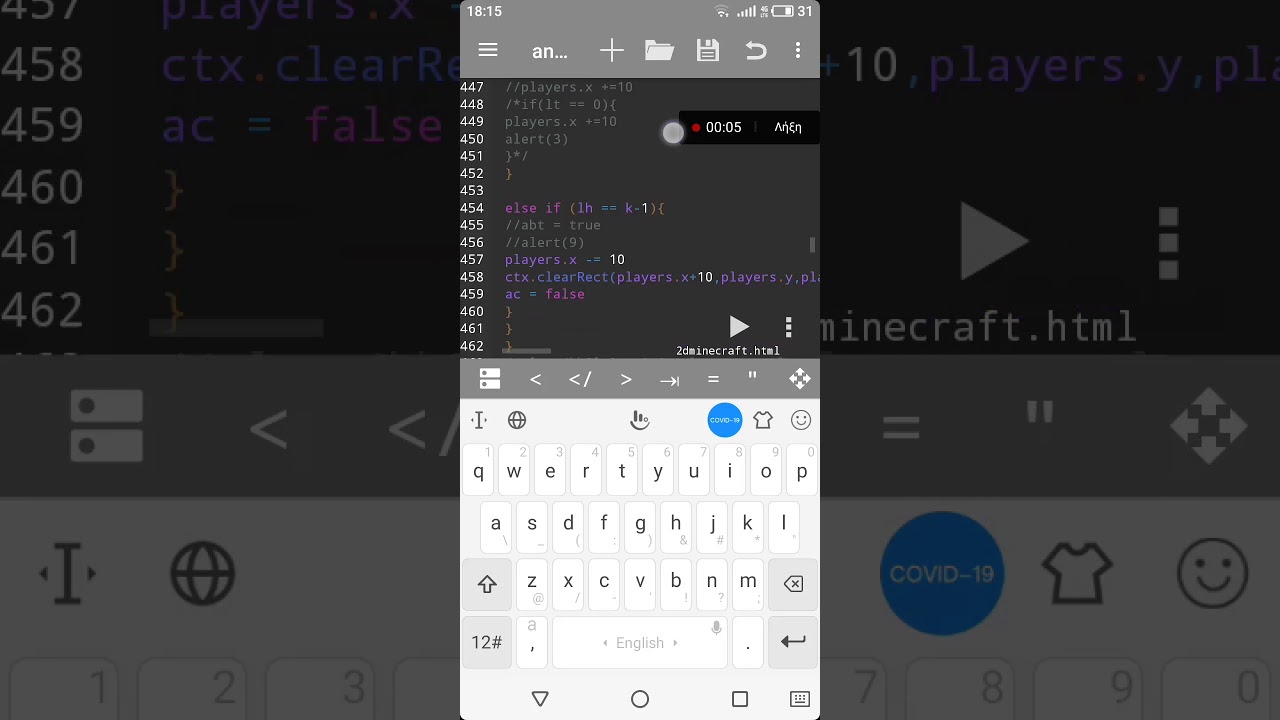 Javascript 2d minecraft (mobs)