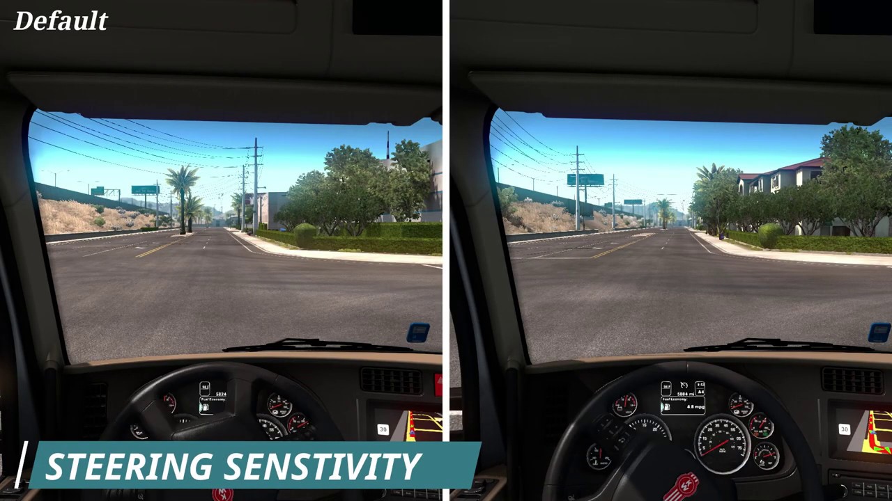 [ATS] Realistic Steering with Keyboard - V3 - ATS