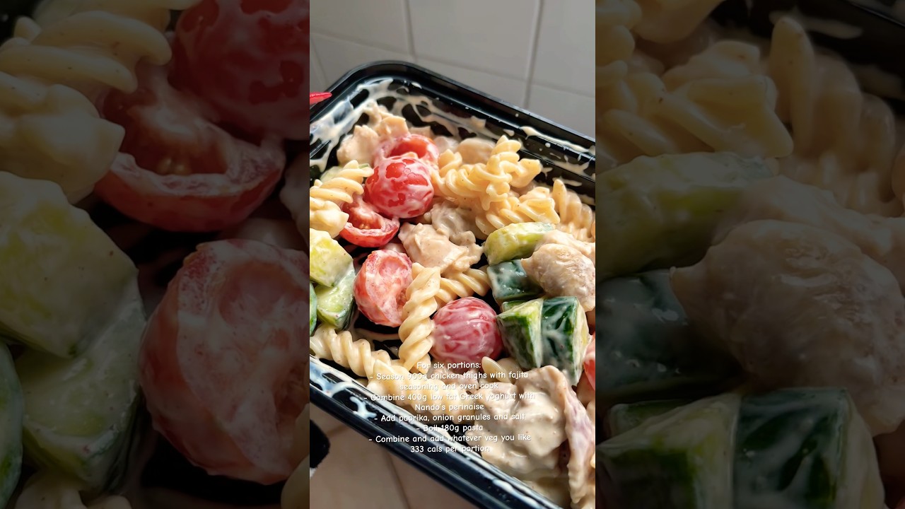 The EASIEST cold lunch meal prep for staying on track 🥗 #caloriedeficit #mealprep #lunchprep