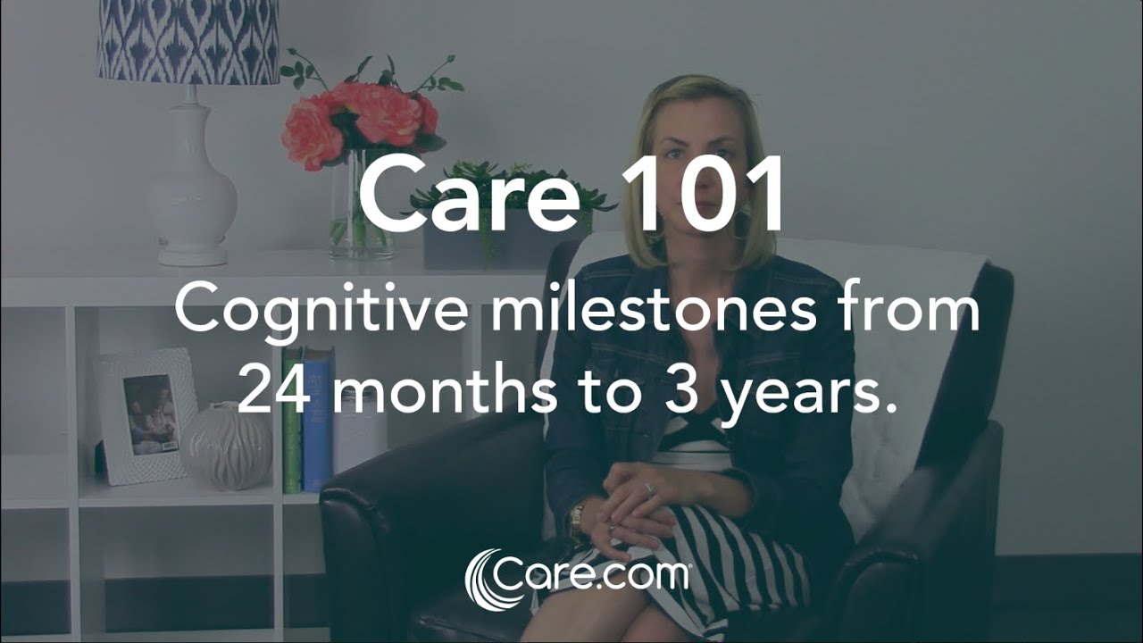 Cognitive milestones from 24 months to 3 years