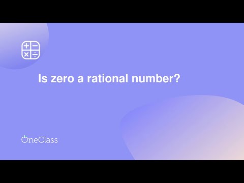 Is zero a rational number?