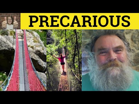 đĩ Precarious - Precariously Meaning - Precariousness - Examples - Precarious Defined -GRE Vocabulary