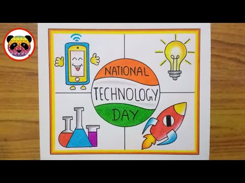 National Technology Day Drawing / National Technology Day Poster / Technology Day Drawing