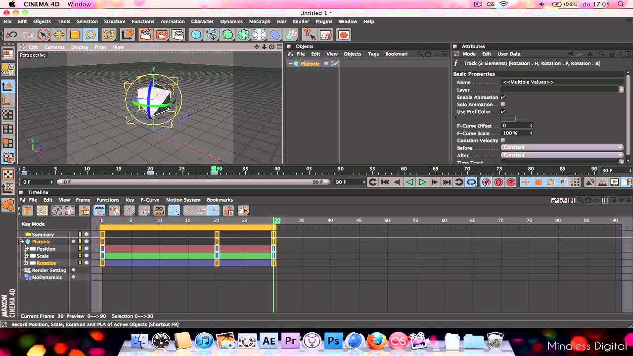 Easy Ease keyframes in CINEMA 4D!